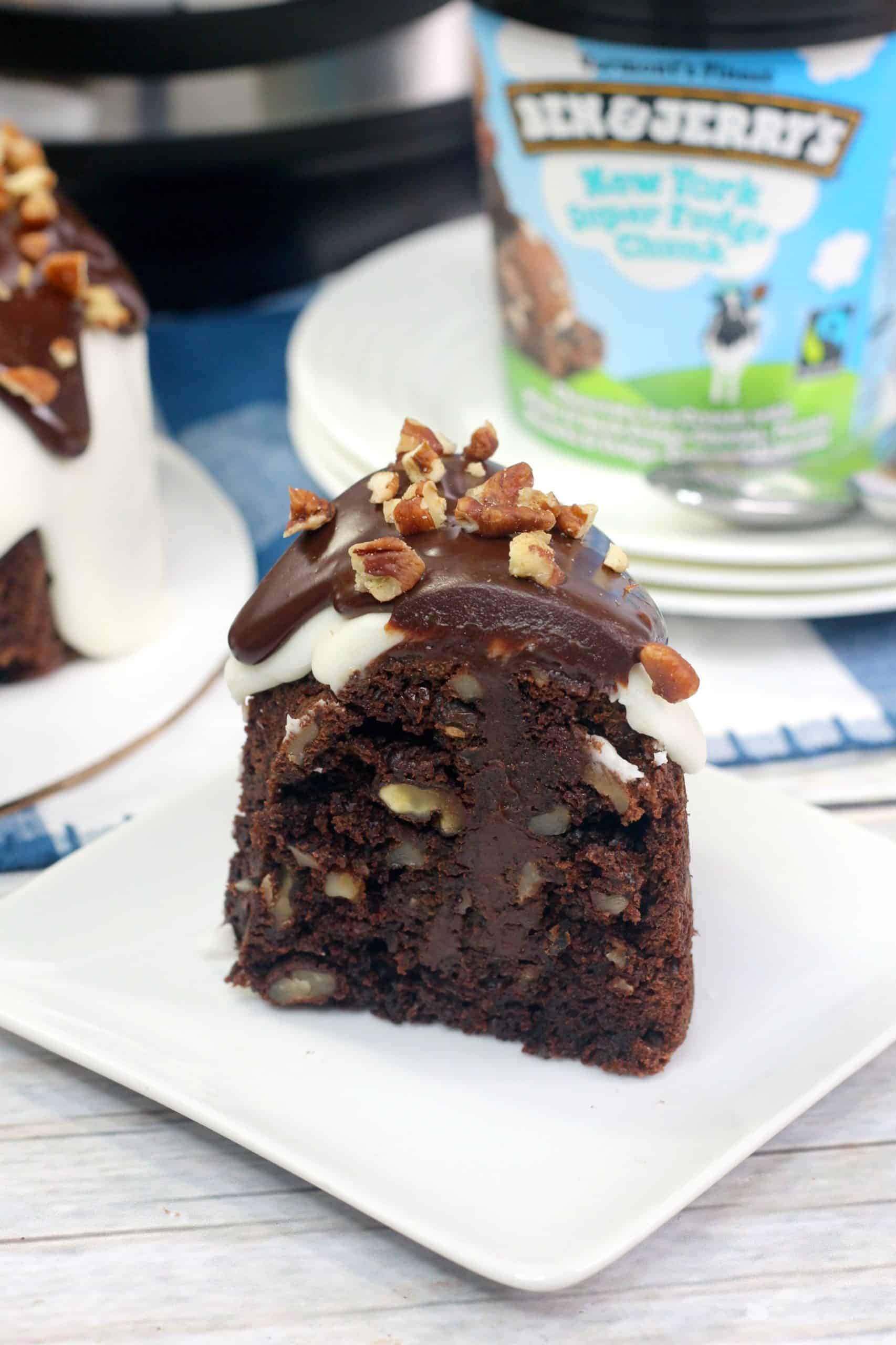 Instant Pot New York Fudge Super Chunk Cake - Mama's On A Budget