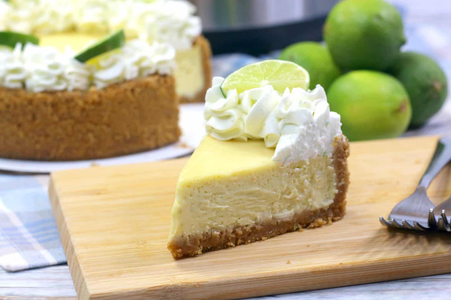 Instant Pot Key Lime Cheesecake - Mama's On A Budget