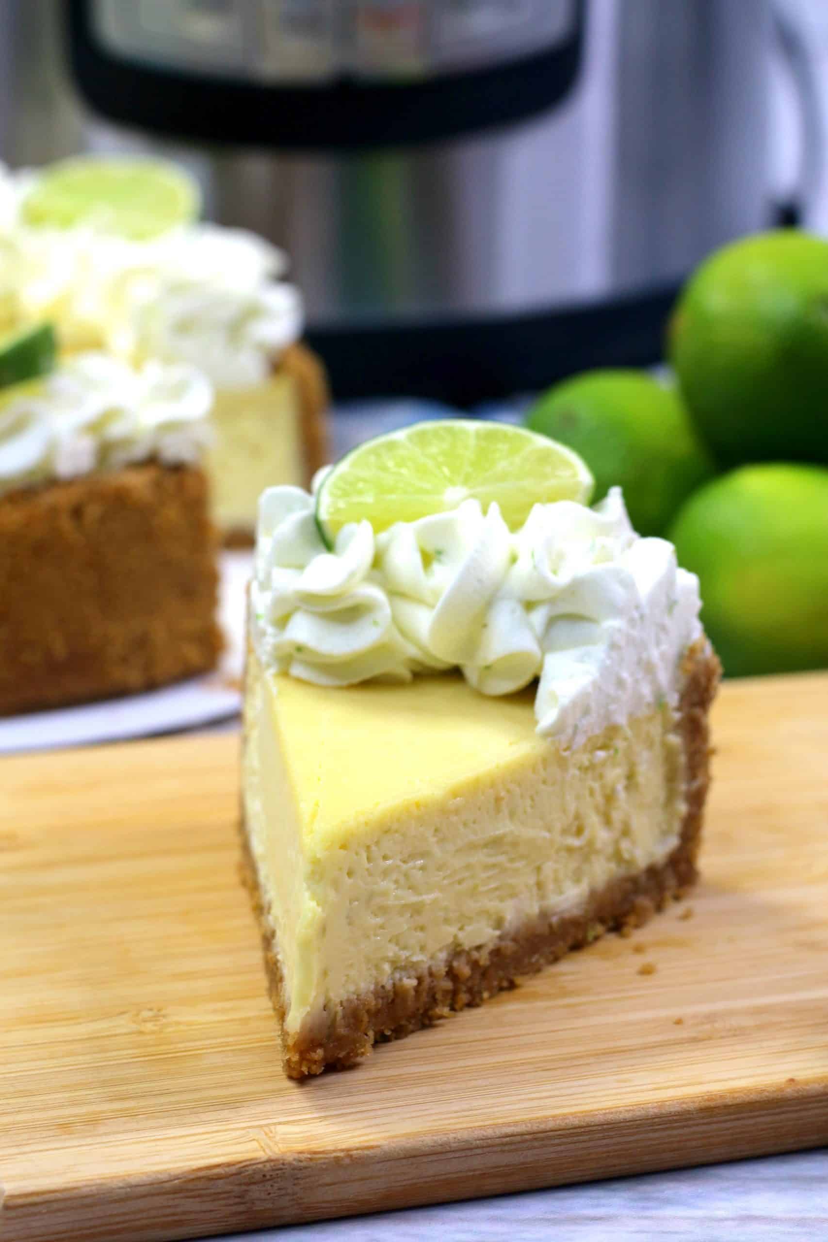 Instant Pot Key Lime Cheesecake - Mama's On A Budget