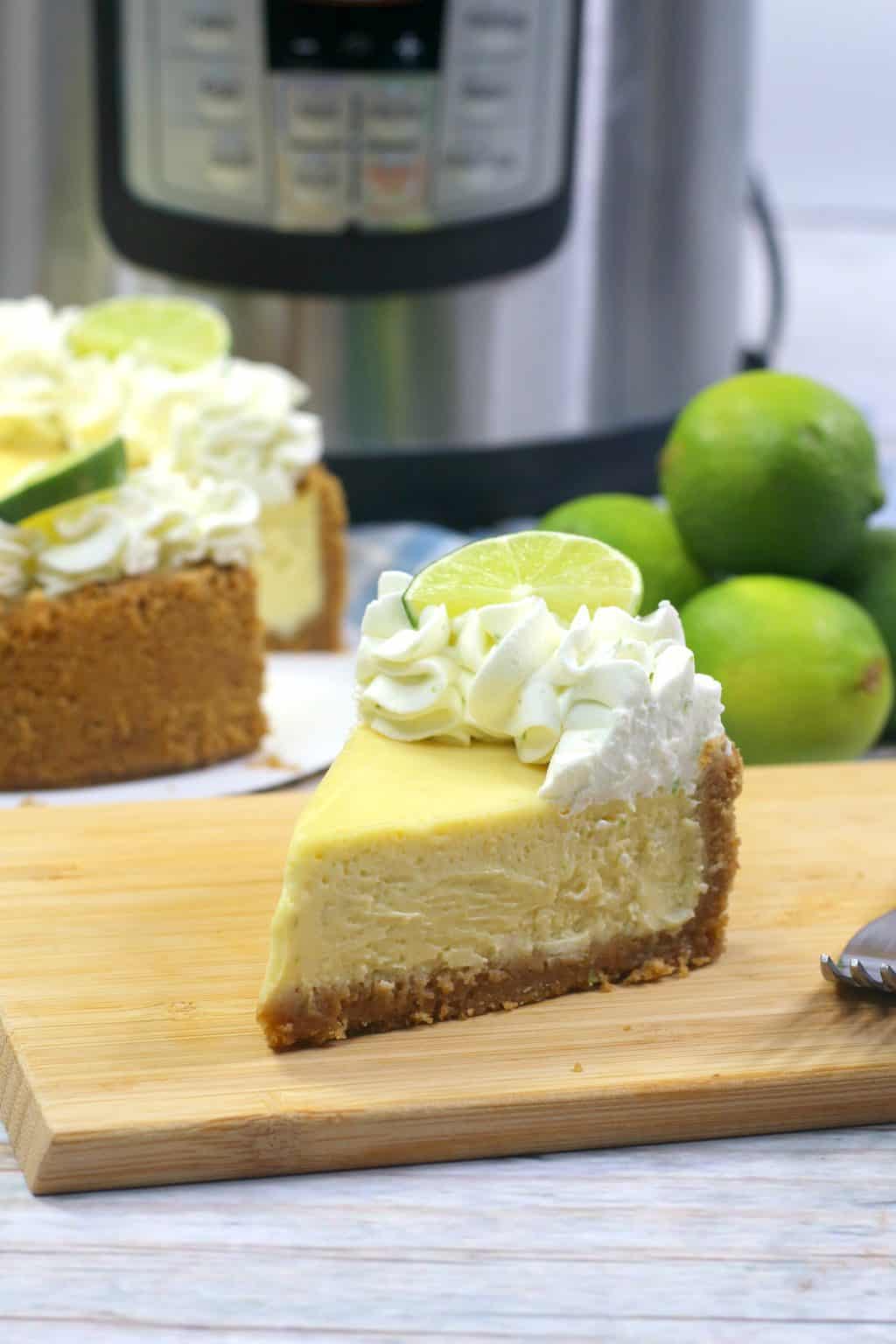 Instant Pot Key Lime Cheesecake - Mama's On A Budget