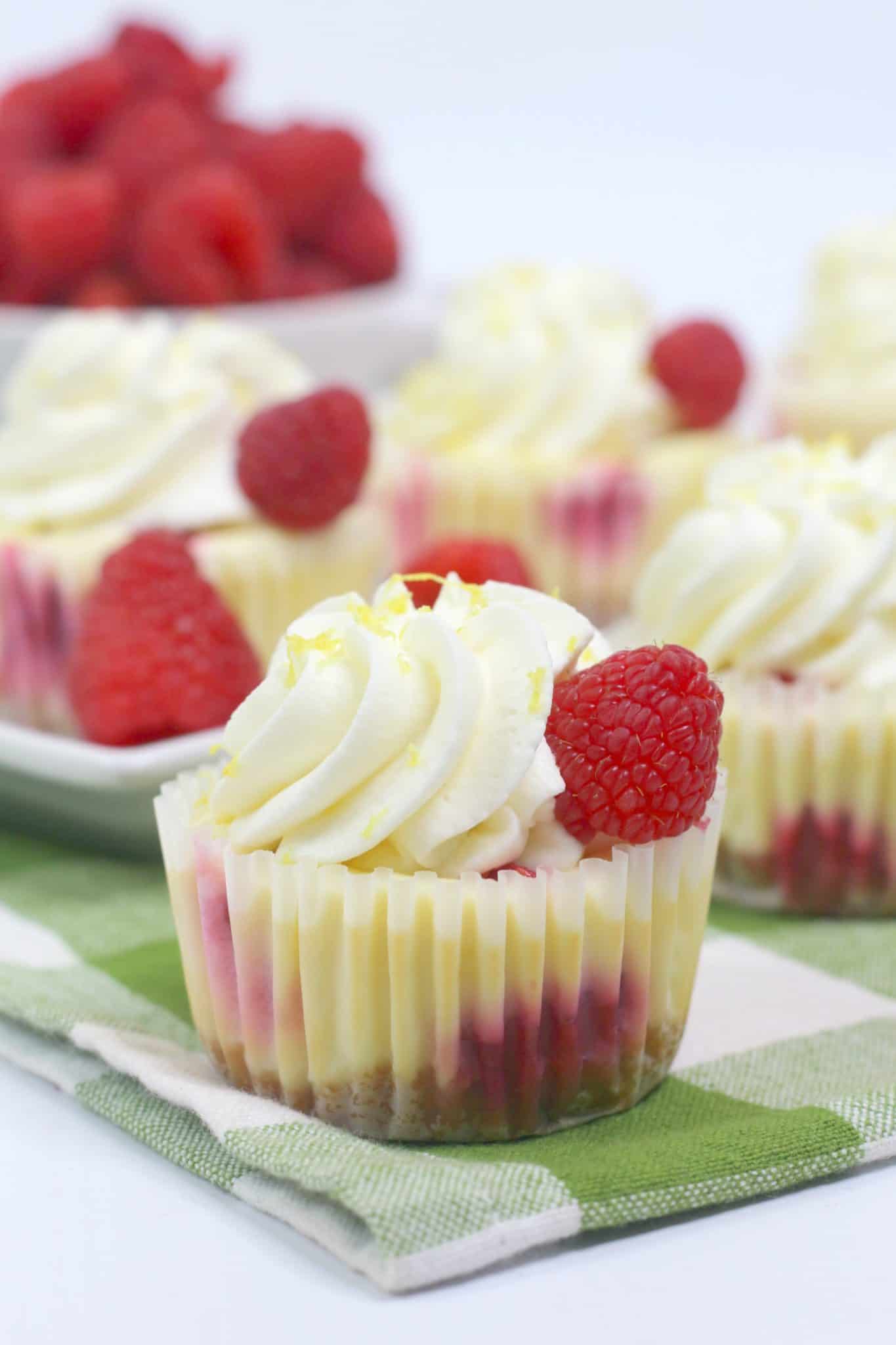Mini Lemon Raspberry Cheesecakes - Budget-friendly Recipes For The ...