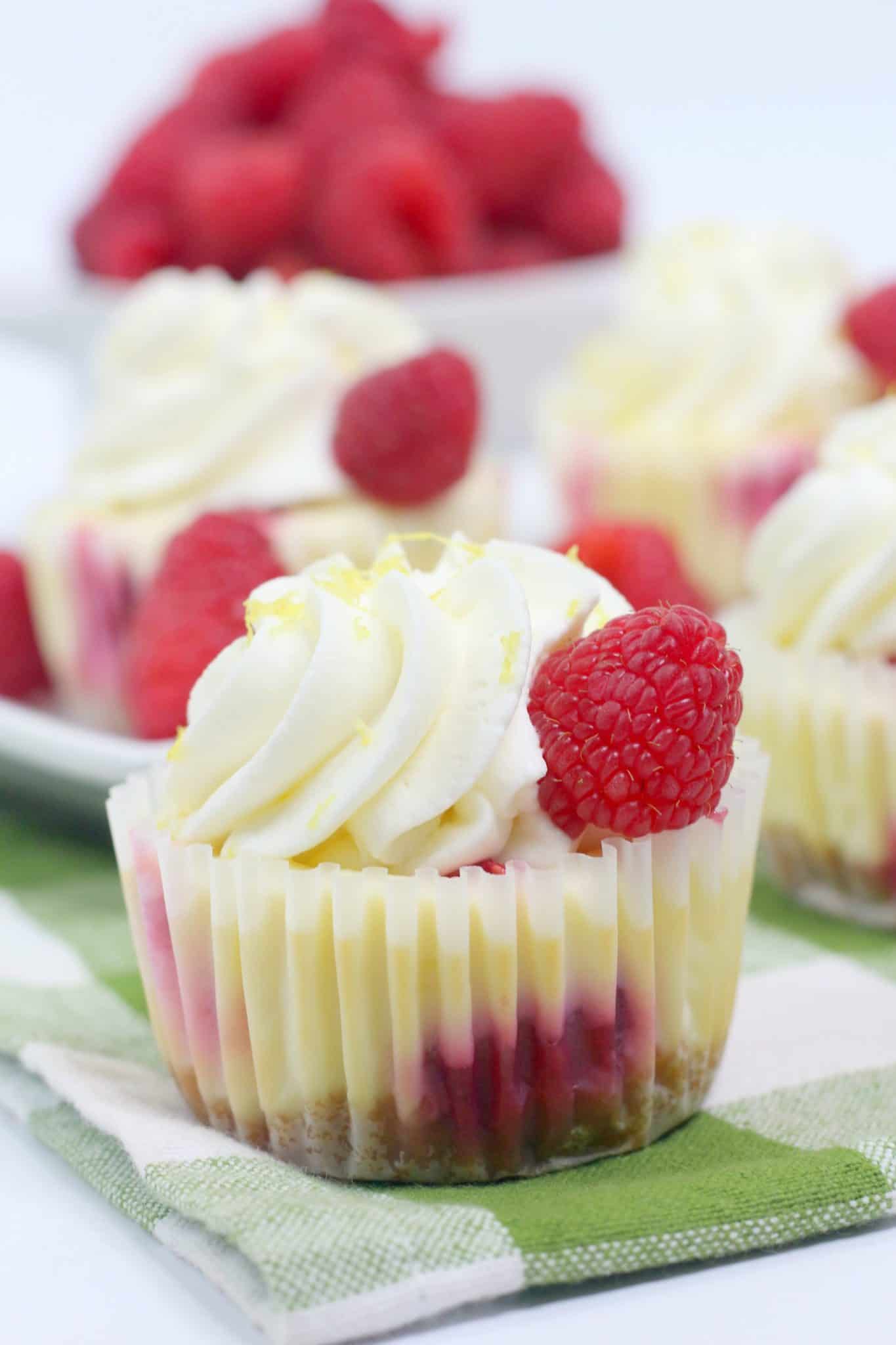 Mini Lemon Raspberry Cheesecakes - Budget-friendly Recipes For The ...