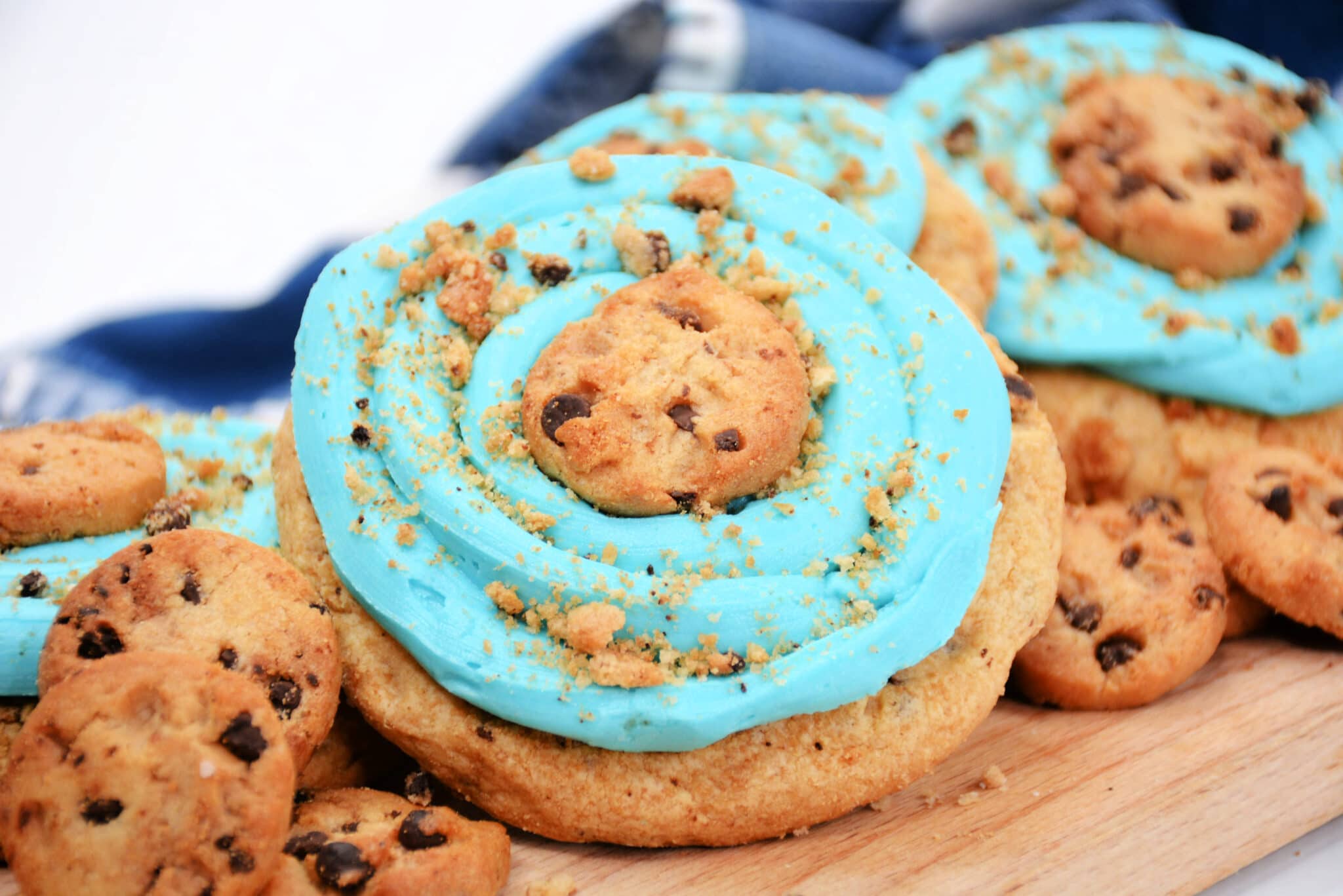 Copycat Crumbl Blue Monster Cookies - Budget-friendly Recipes For The ...