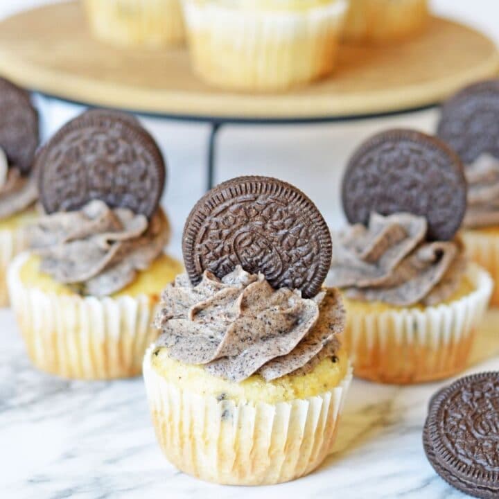 Oreo Cookie Cupcakes - Mama's On A Budget