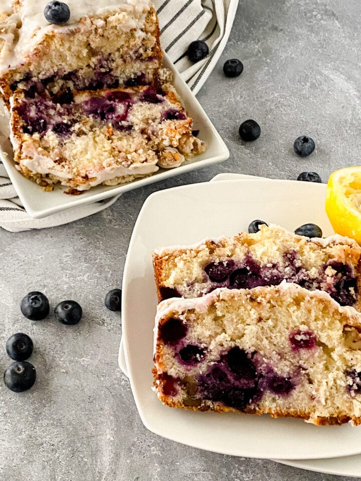 Blueberry Nut Bread with Lemon - Mama's On A Budget