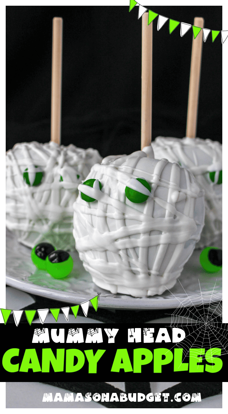Candied Mummy Apples - Mama's On A Budget