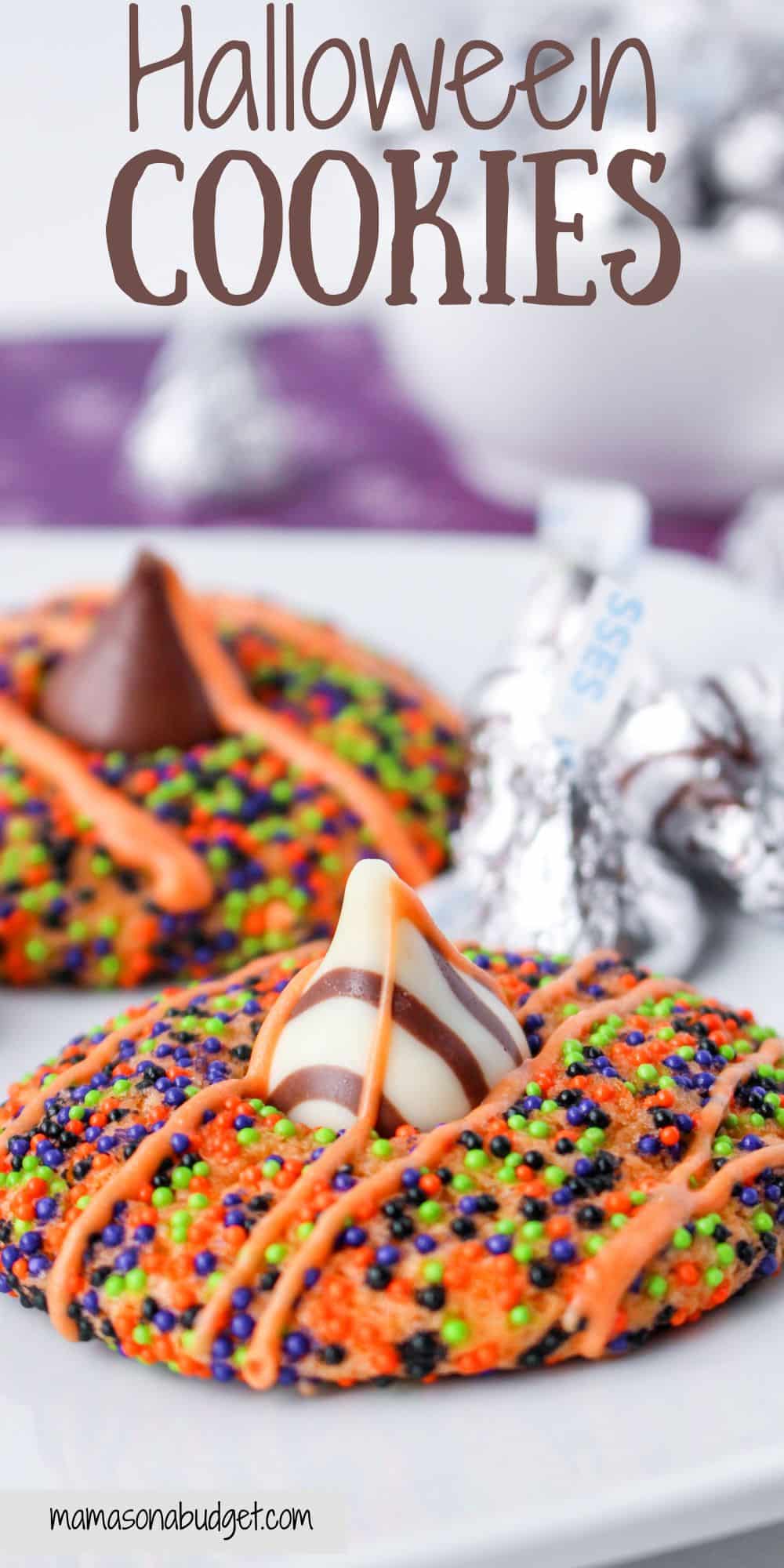 Halloween Sprinkle Cookies - Mama's On A Budget