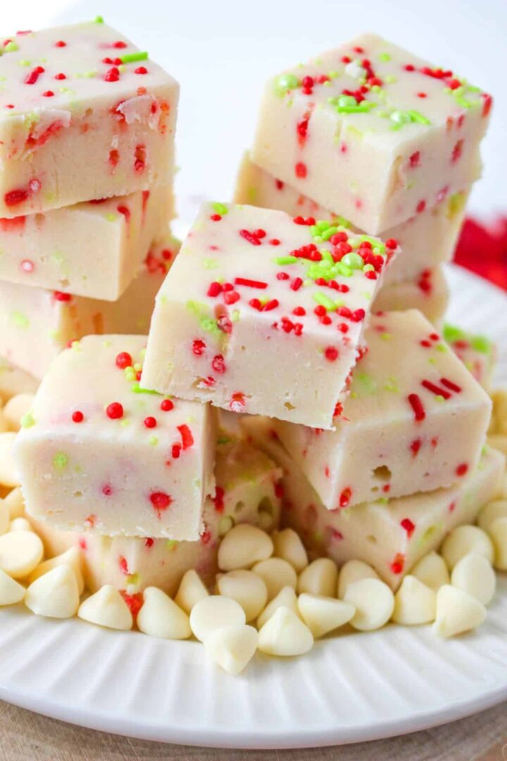 Christmas Cookie Fudge - Mama's On A Budget