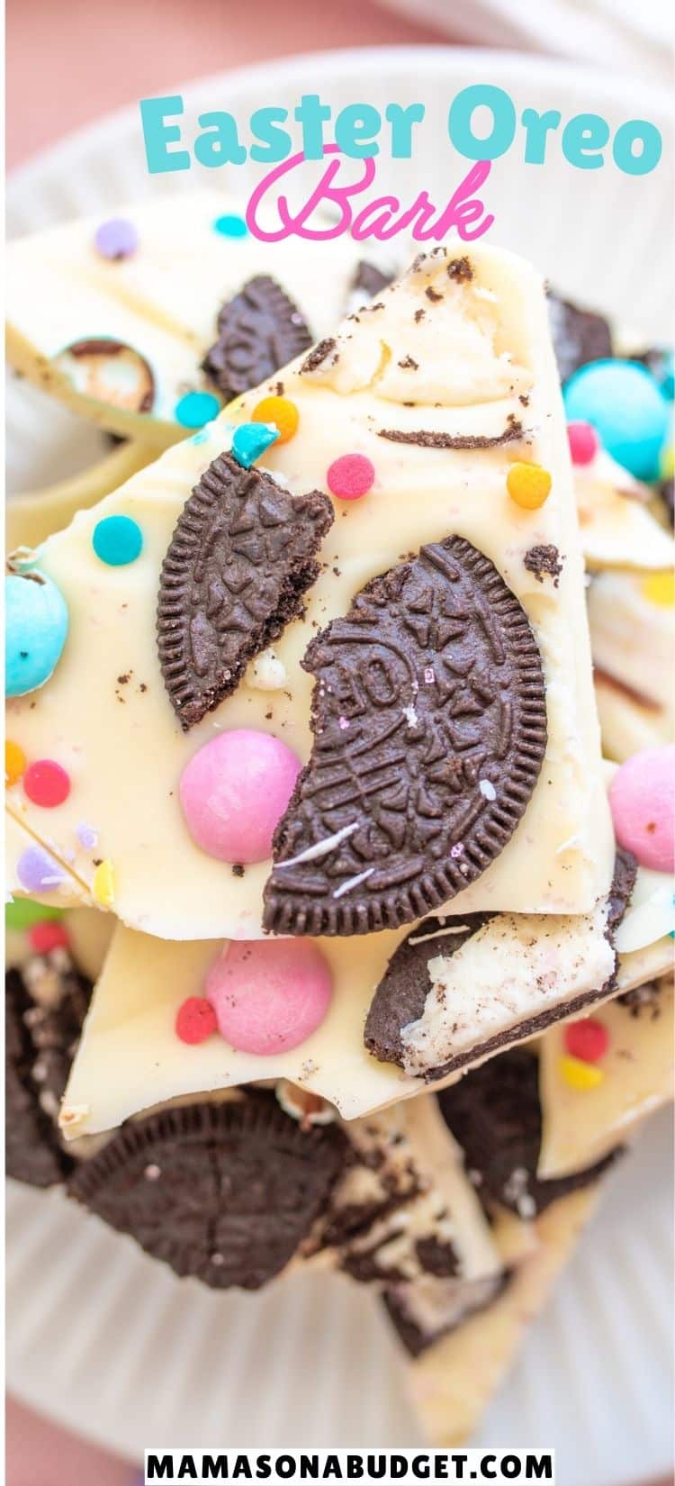 Easter Oreo Bark - Mama's On A Budget