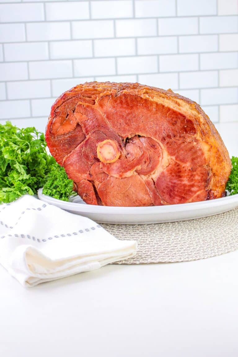 Dijon Glazed Ham - Mama's On A Budget