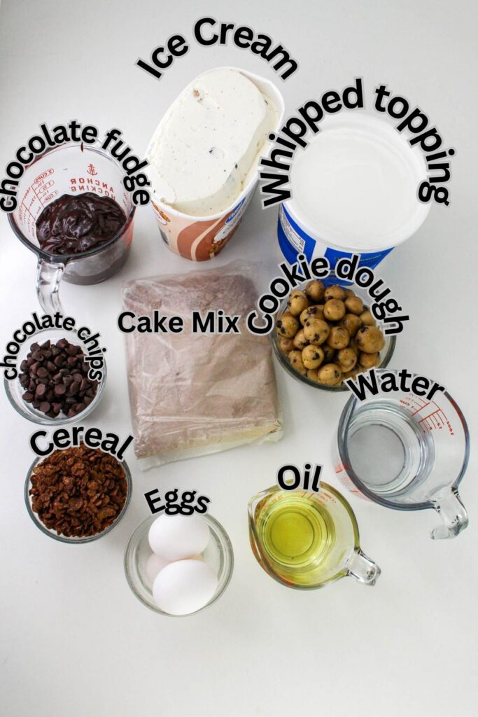 Cookie Dough Ice Cream Cake - Mama's On A Budget