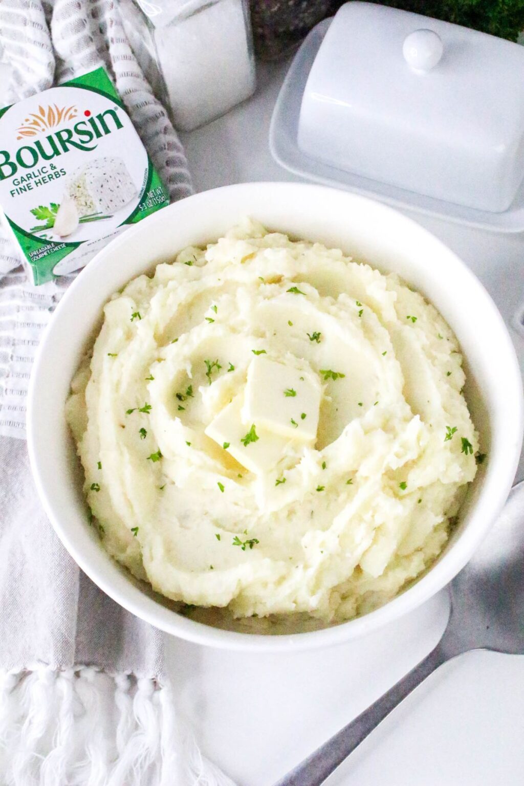 Boursin Mashed Potatoes - Mama's On A Budget