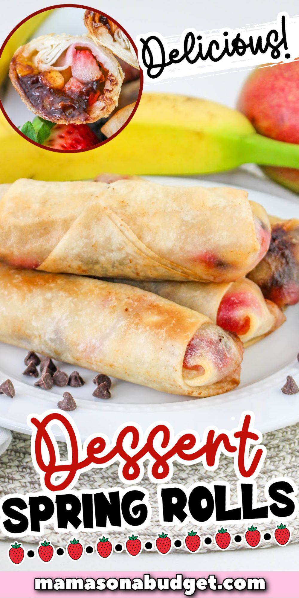 Fruit Spring Rolls Recipe - Mama's On A Budget
