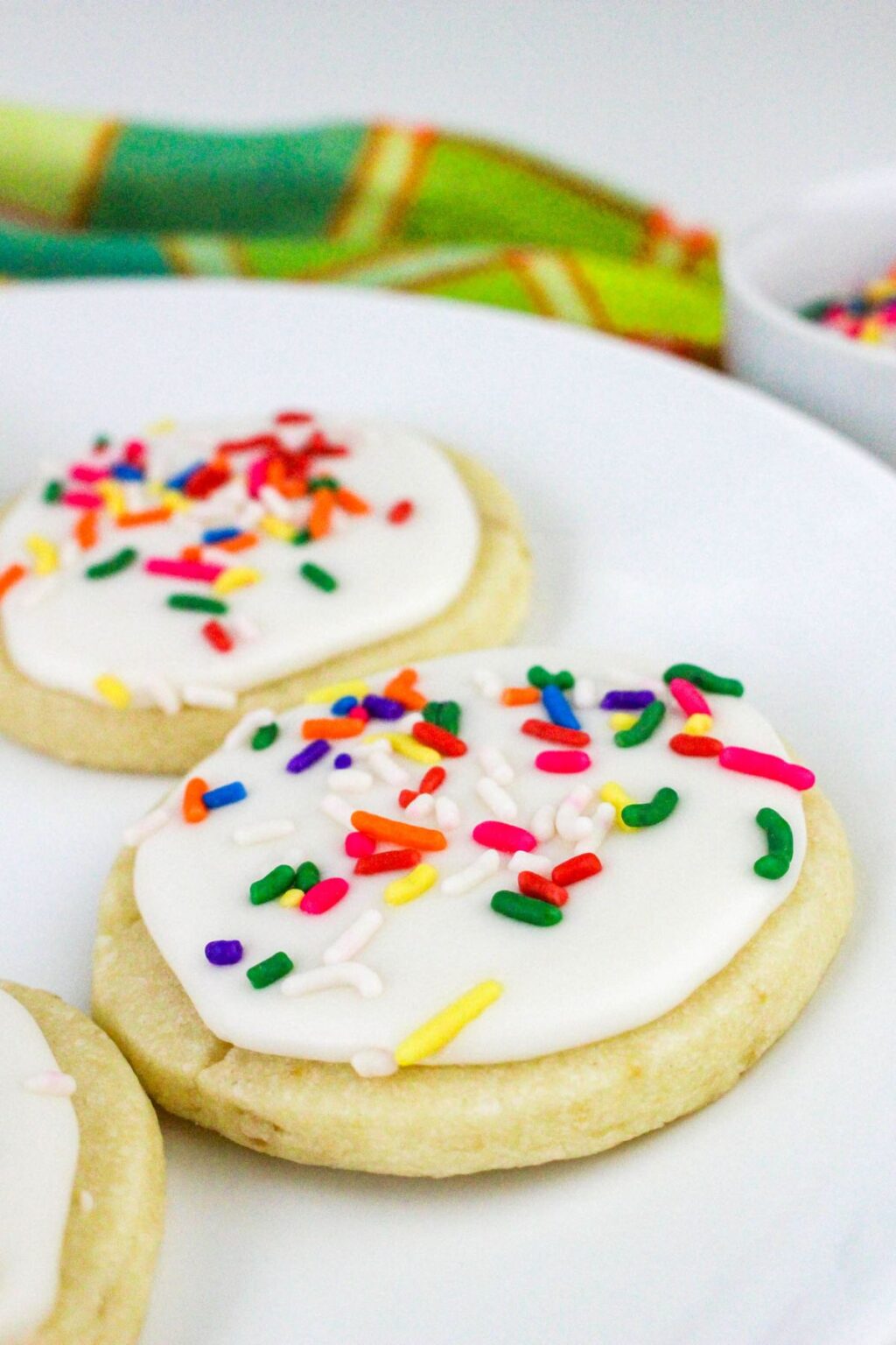 Frosted Shortbread Cookies - Mama's On A Budget