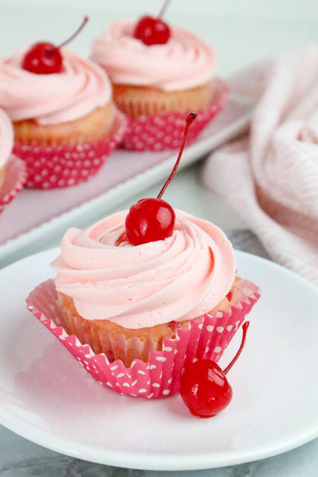 Cherry Cupcakes - Mama's On A Budget