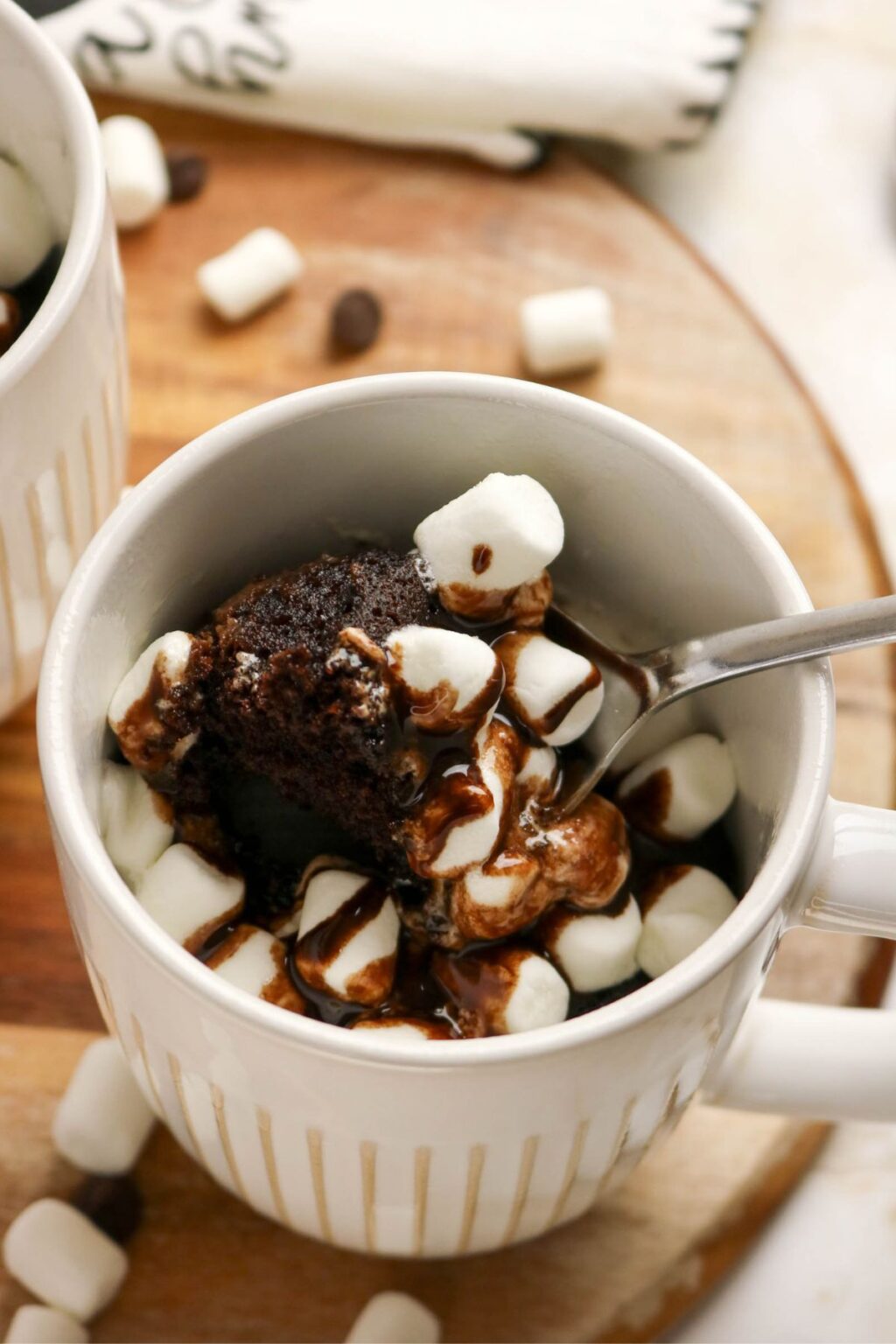 Hot Chocolate Mug Cake - Mama's On A Budget