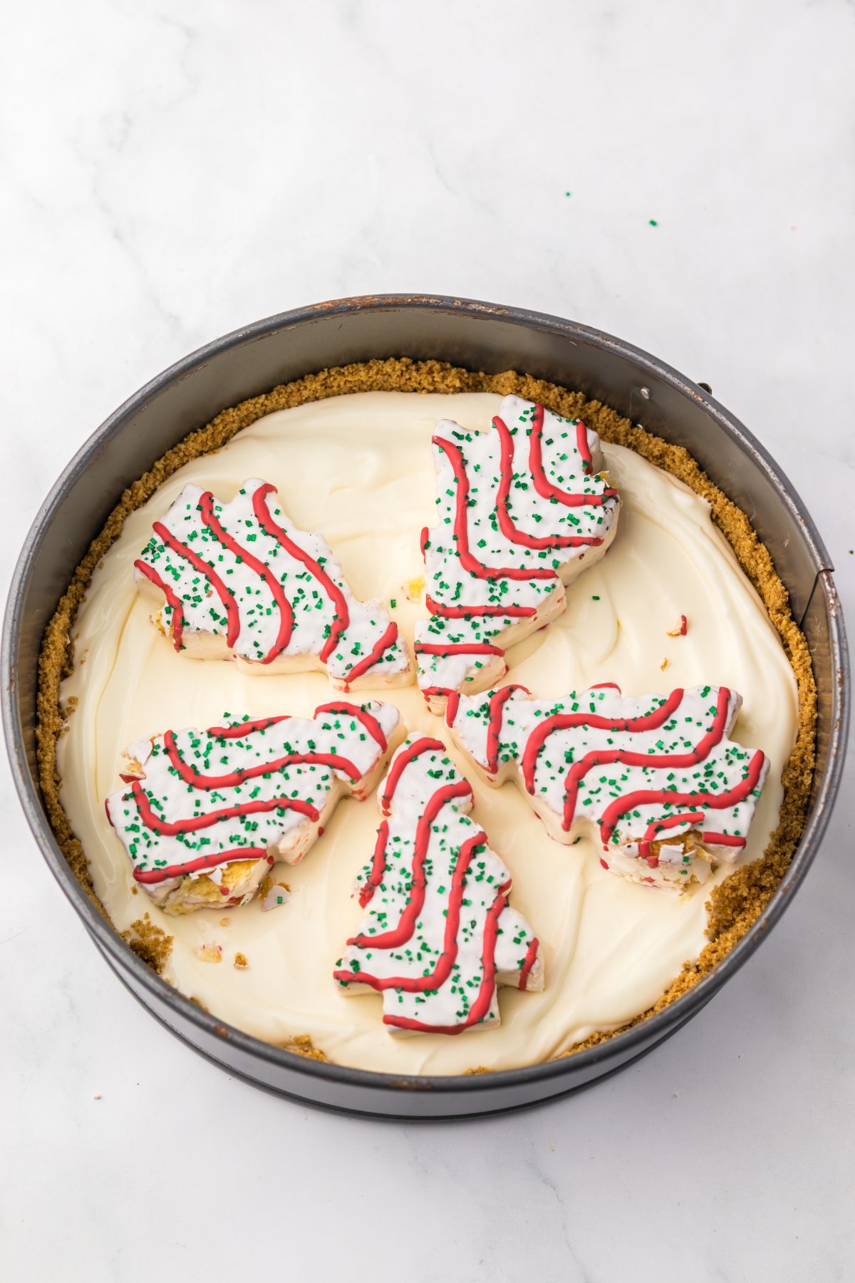 No Bake Christmas Tree Cake Cheesecake - Budget-friendly Recipes For ...