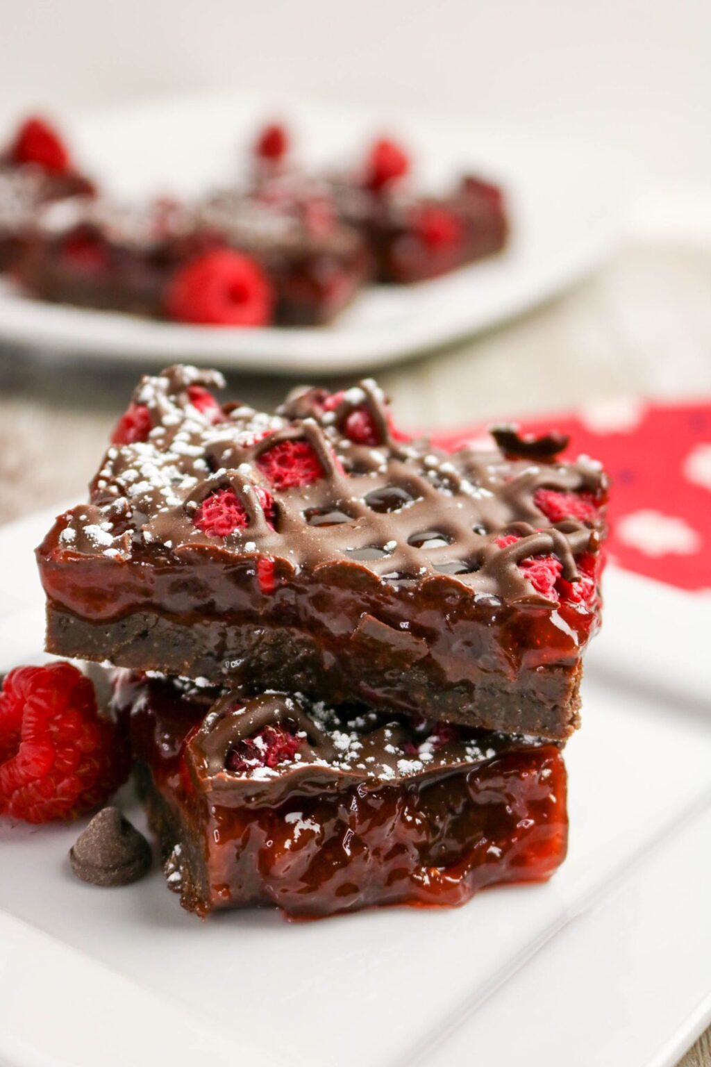 Raspberry Chocolate Bars - Mama's On A Budget