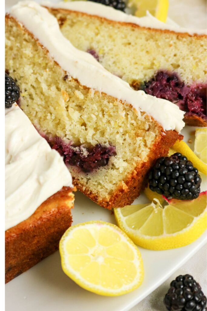Lemon Blackberry Loaf (Easy Moist Quick Bread) - Mama's On A Budget