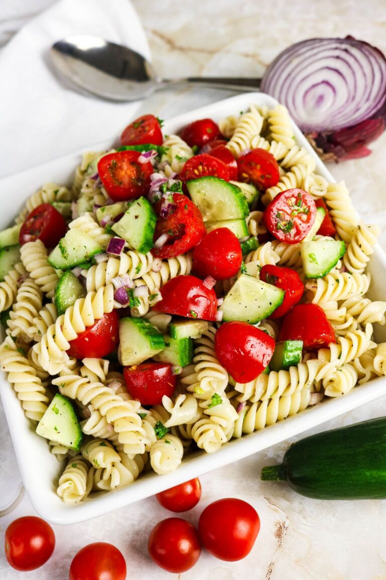 Easy Pasta Salad Recipe - Mama's On A Budget